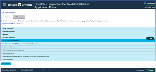 VIC Search – Ontario VIC