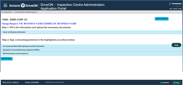 VIC Change Management Process – Ontario VIC
