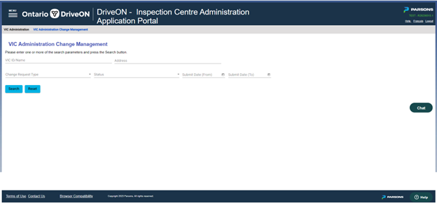 VIC Change Management Process – Ontario VIC